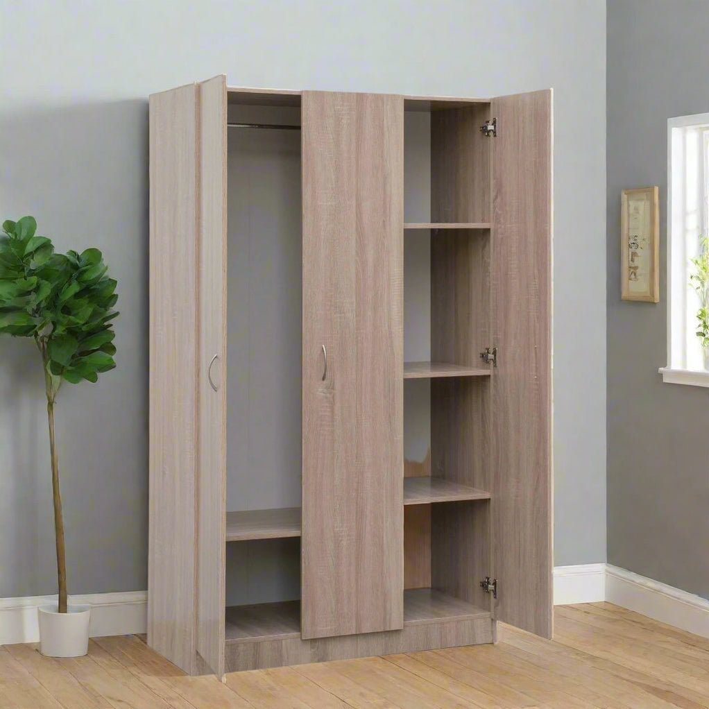 Cottage Combo Robe Light Oak — Lj Bedding and Furnitures