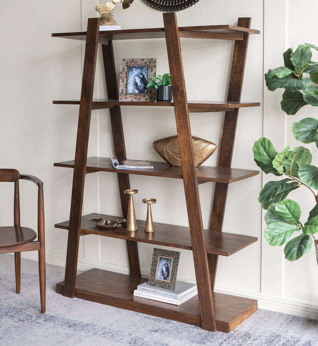 V Shaped Timber Display Shelf, 120cm — Lj Bedding and Furnitures