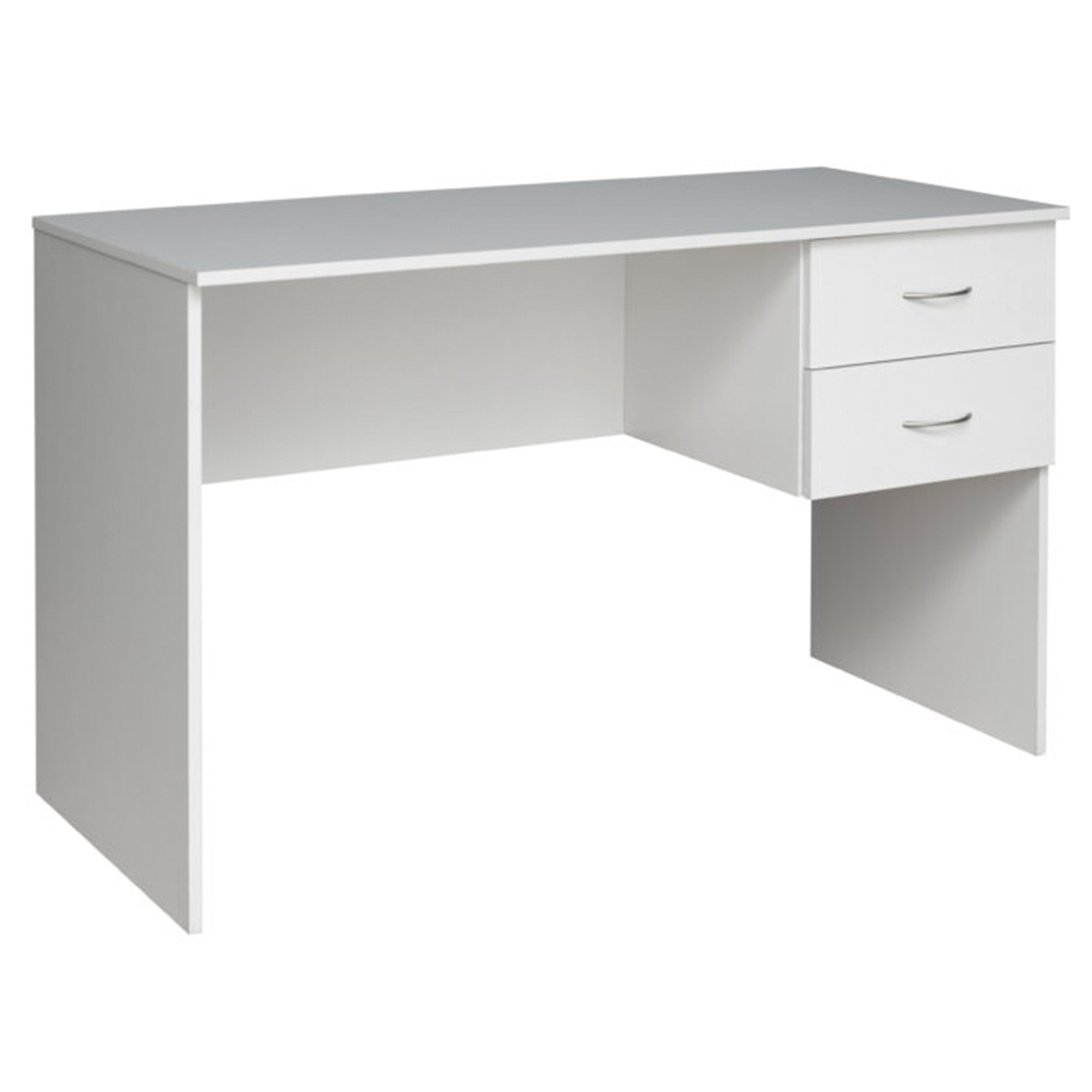 Cleve 2 Drawers Study Desk White 120cm — Lj Bedding and Furnitures