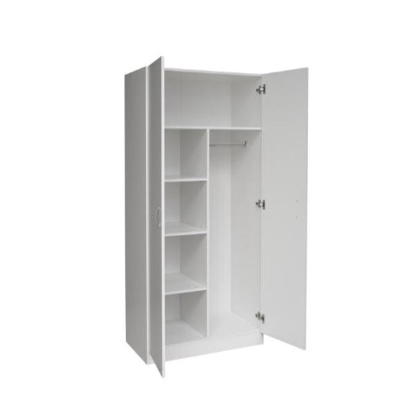 Mission Combination Robe, White – Lj Bedding and Furnitures