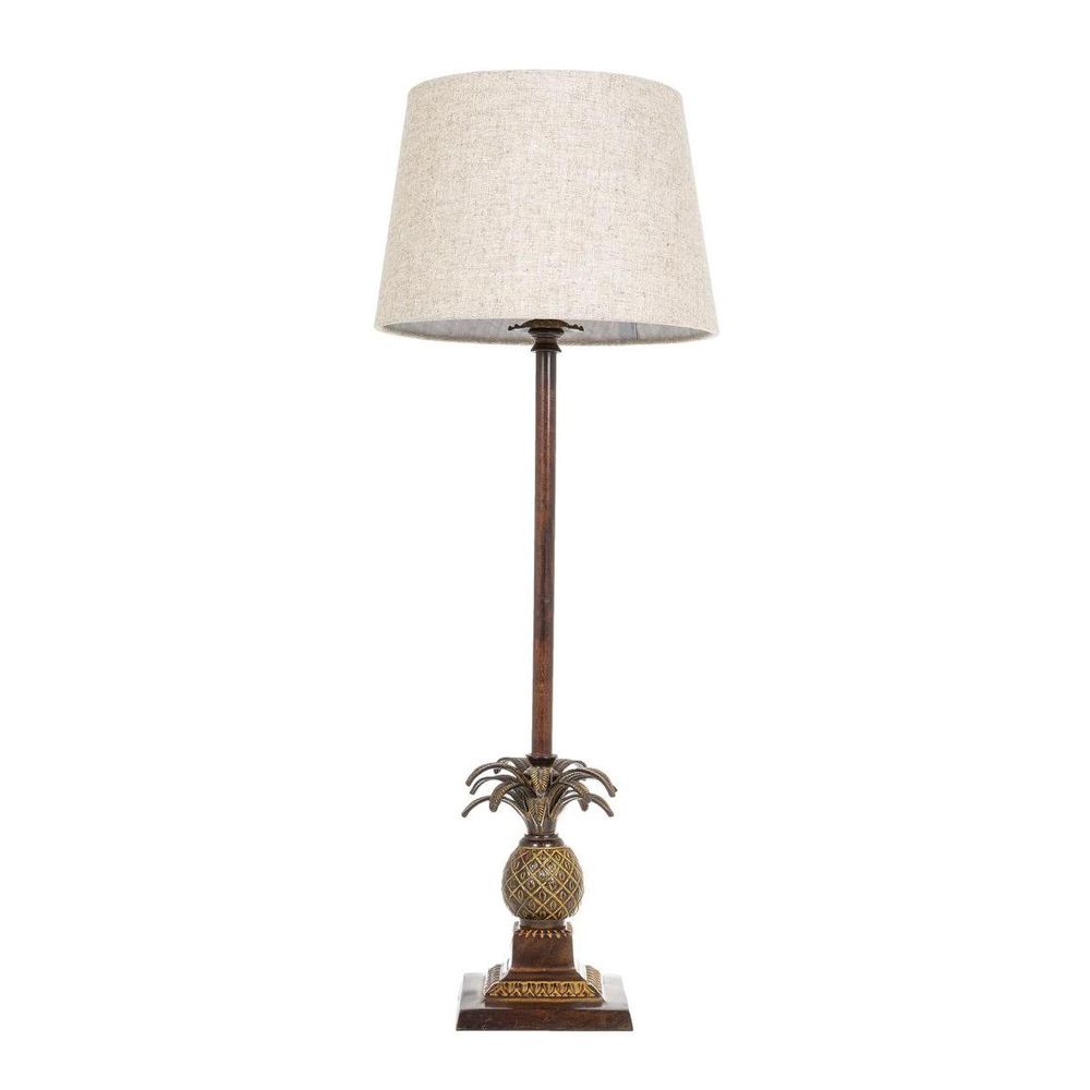 Caribbean Pineapple Table Lamp Base Brown- Base Only — Lj Bedding and ...