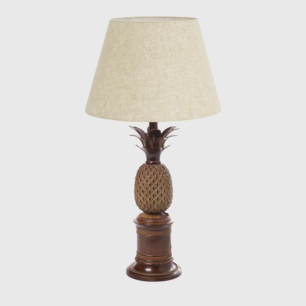 Bermuda Pineapple Table Lamp Base Brown- Base Only — Lj Bedding and ...