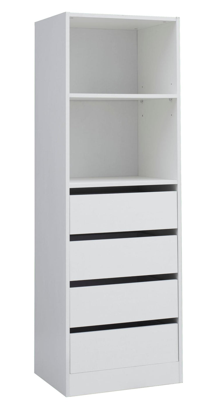 Milara Wardrobe Insert with 4 Drawers — Lj Bedding and Furnitures