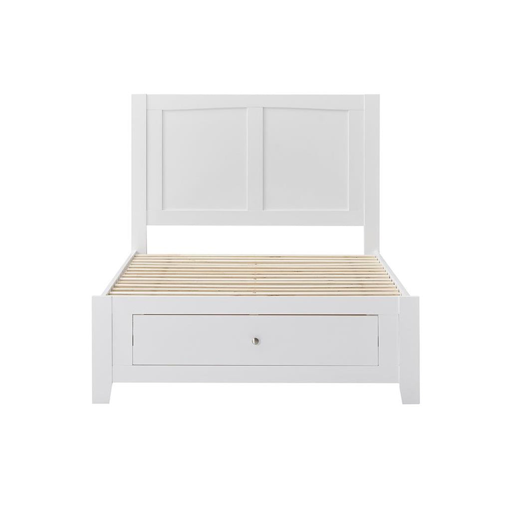Lunar King Single Storage Bed - White — Lj Bedding and Furnitures